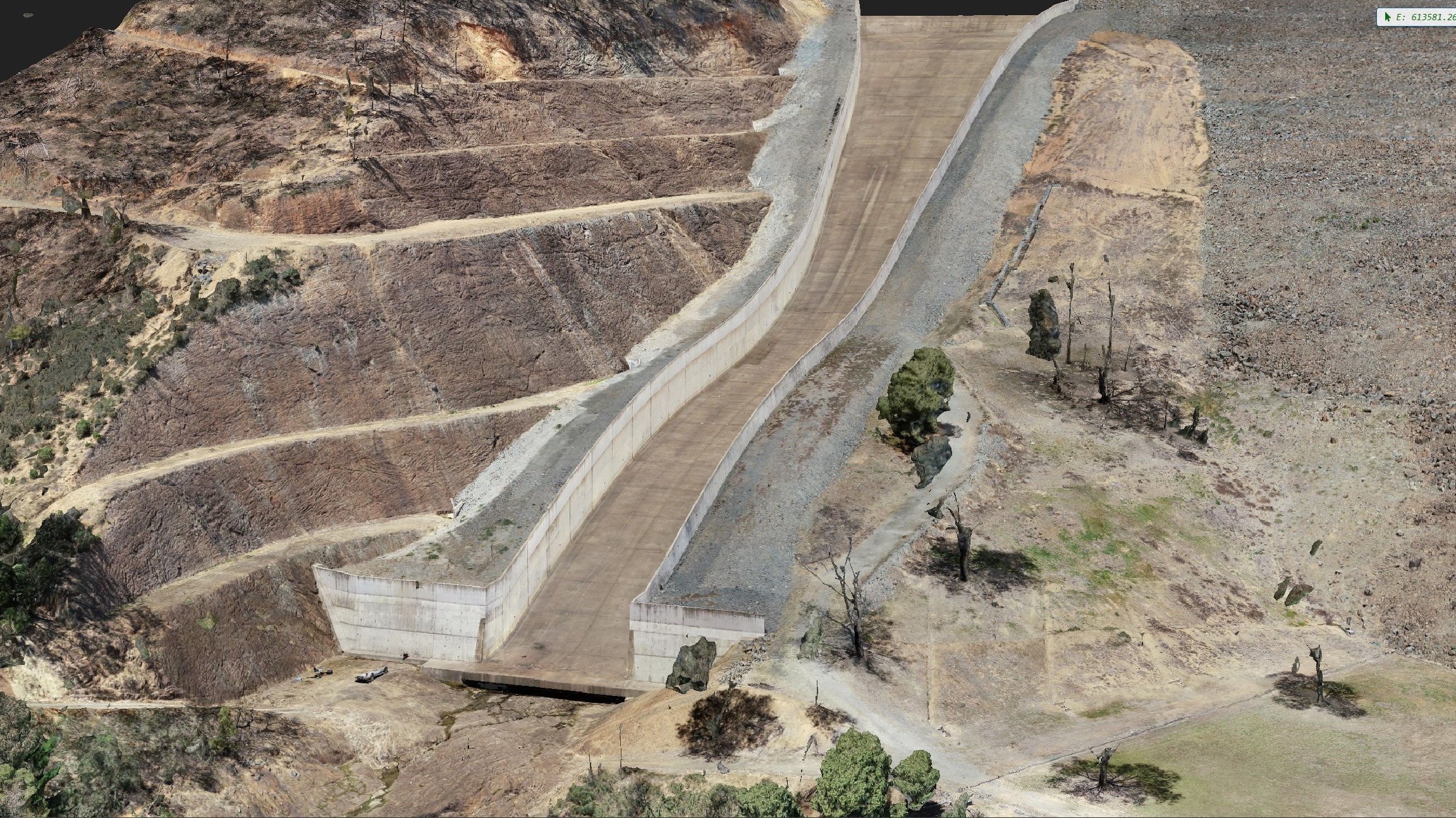 Dam Spillway Defect Mapping and Inspection - Diospatial Past Project