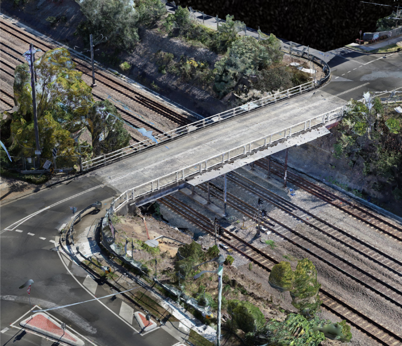 Laser Scanning of Bridge Road for Design - Diospatial Past Project