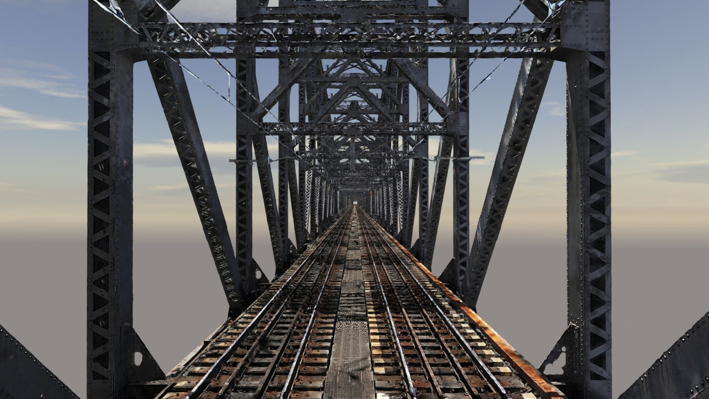 High Detail Digital Twin of Rail Bridge - Diospatial Past Project