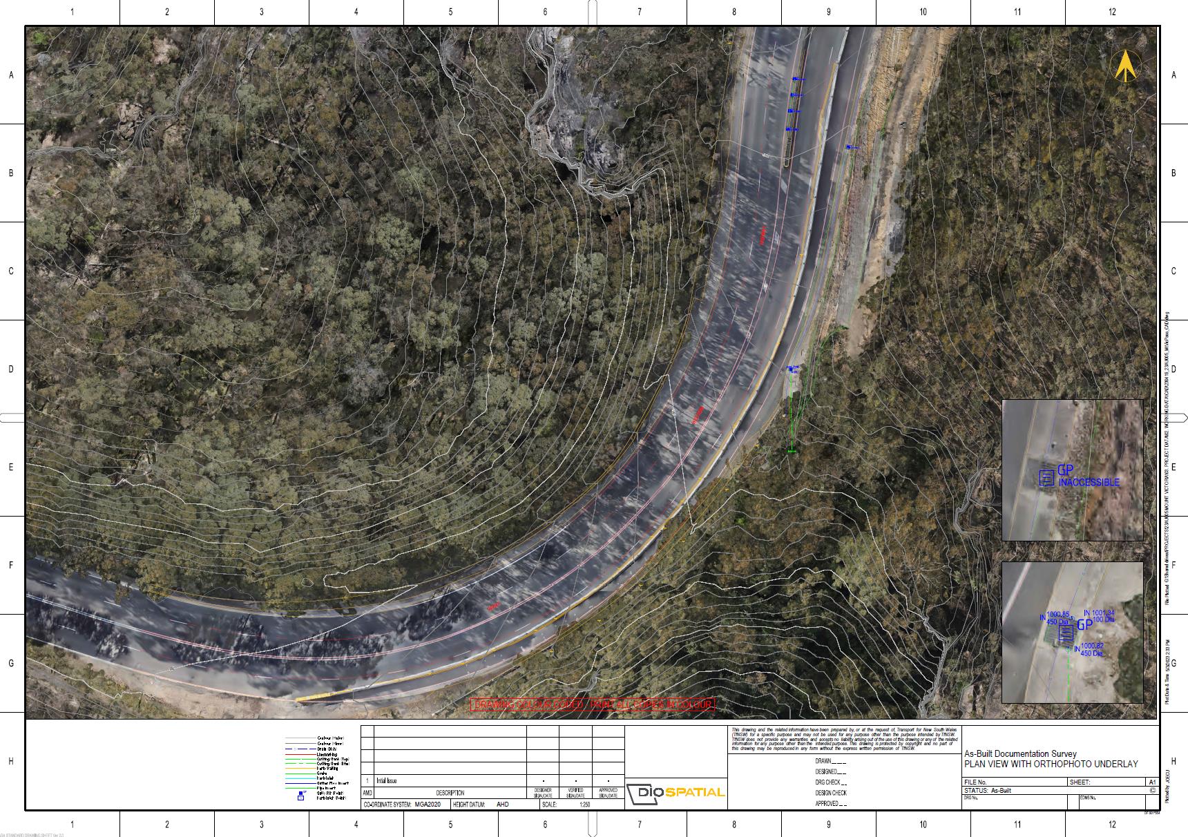 Geospatial Survey of Road Corridor - Diospatial Past Project